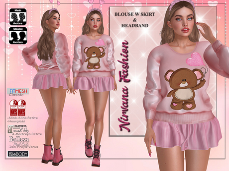 Second Life Marketplace - [NF] - Female Outfit - [Pixie]5 - Valentine ...